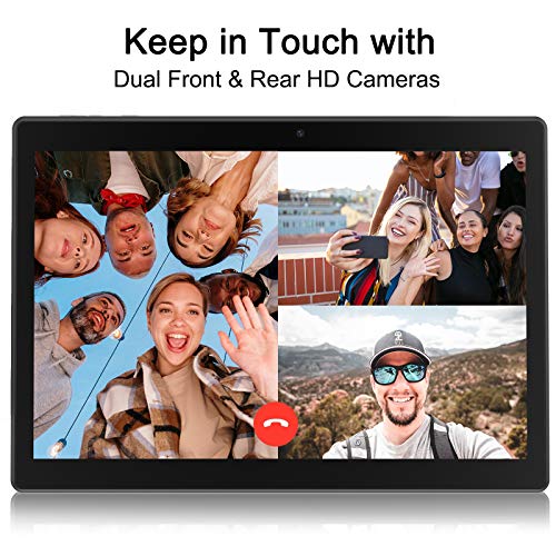 TPZ 10.1 inch Tablet, Android OS, 32GB ROM 128GB Expansion, Wi-Fi Tablets with Google Certified, HD IPS Large Screen, Dual Camera & Speaker, Support Bluetooth, Microsoft Office - 2PCS