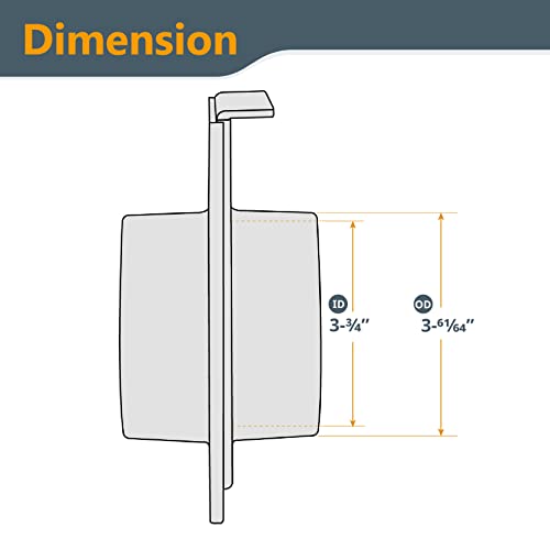 POWERTEC 70108-P4 4-Inch Blast Gate for Dust Collector, Dust Collection Fittings, 4 PK