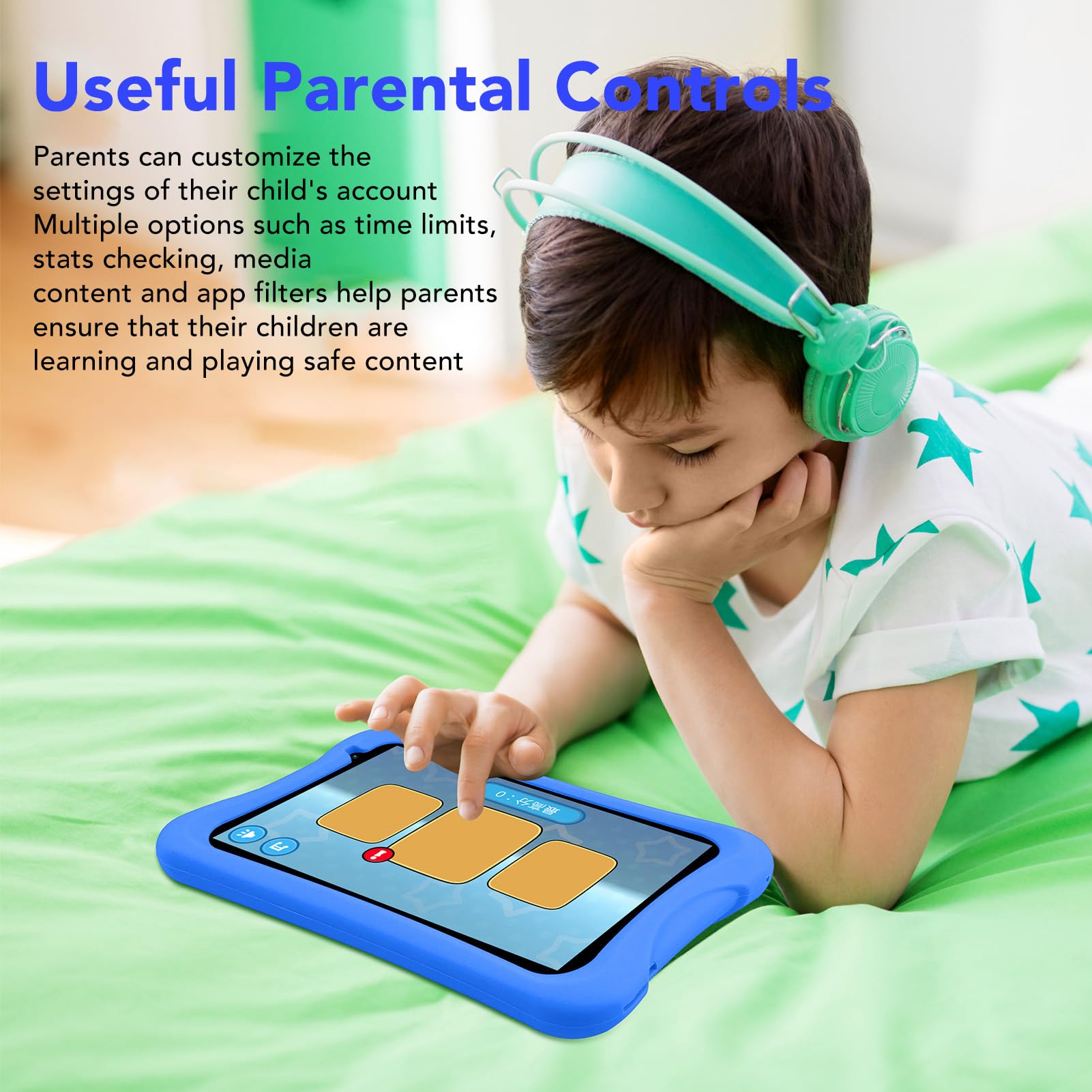 MAVIS LAVEN Tablet PC, Speakers 2GB RAM 32GB ROM 100-240V 8 Inch Tablet for Entertainment for Android 10 (US Plug)