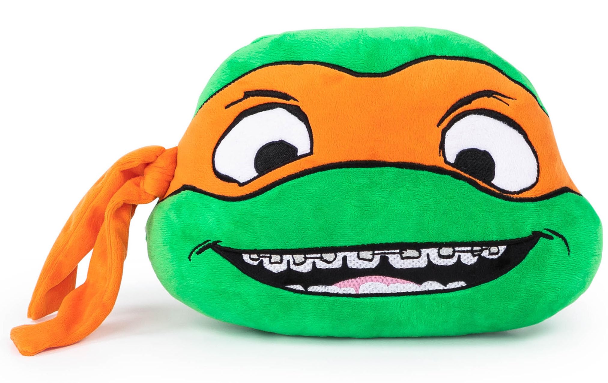 Jay Franco Nickelodeon Teenage Mutant Ninja Turtles Mutant Mayhem Michaelangelo Nogginz Set - 40 x 50 Inch Blanket & Plush Pillow Set, Kids Super Soft 2 Piece Set