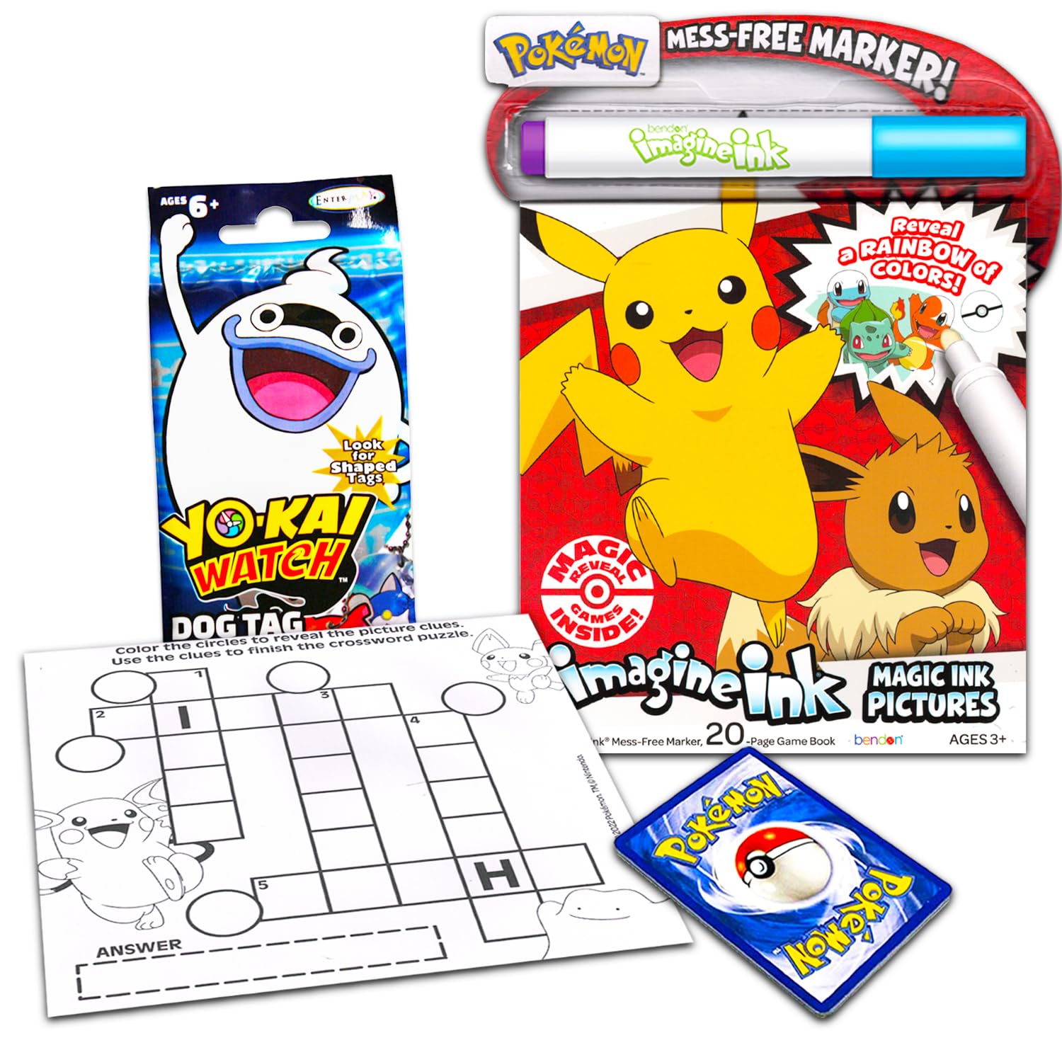 Pokemon Imagine Ink Coloring Book Set - Pokemon Activity Pack Bundle with Mess-Free Coloring Book, Pokemon Cards Plus More | Pokemon Fun Pack
