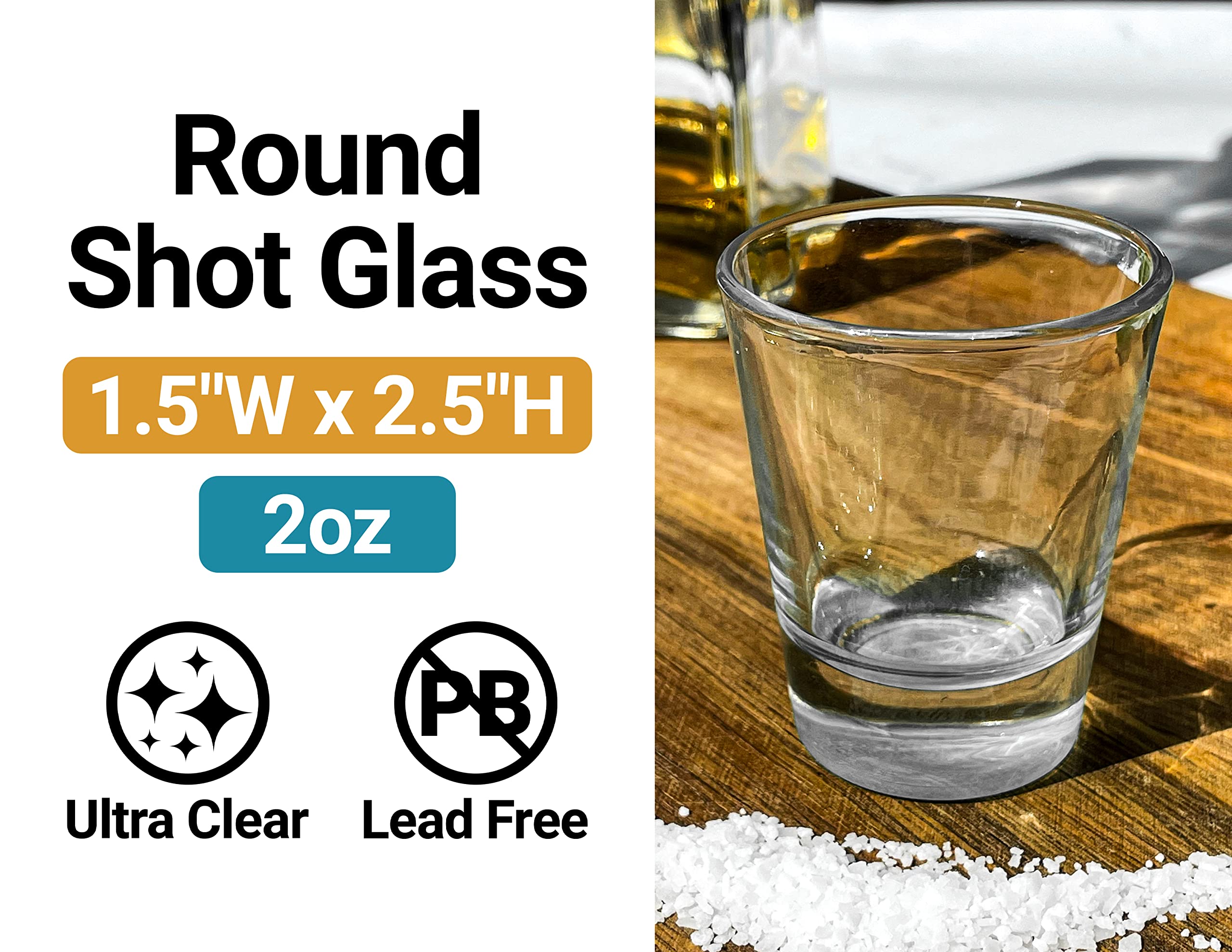 R and R Imports TCU Round Shot Glass 4-Pack Officially Licensed Collegiate Product