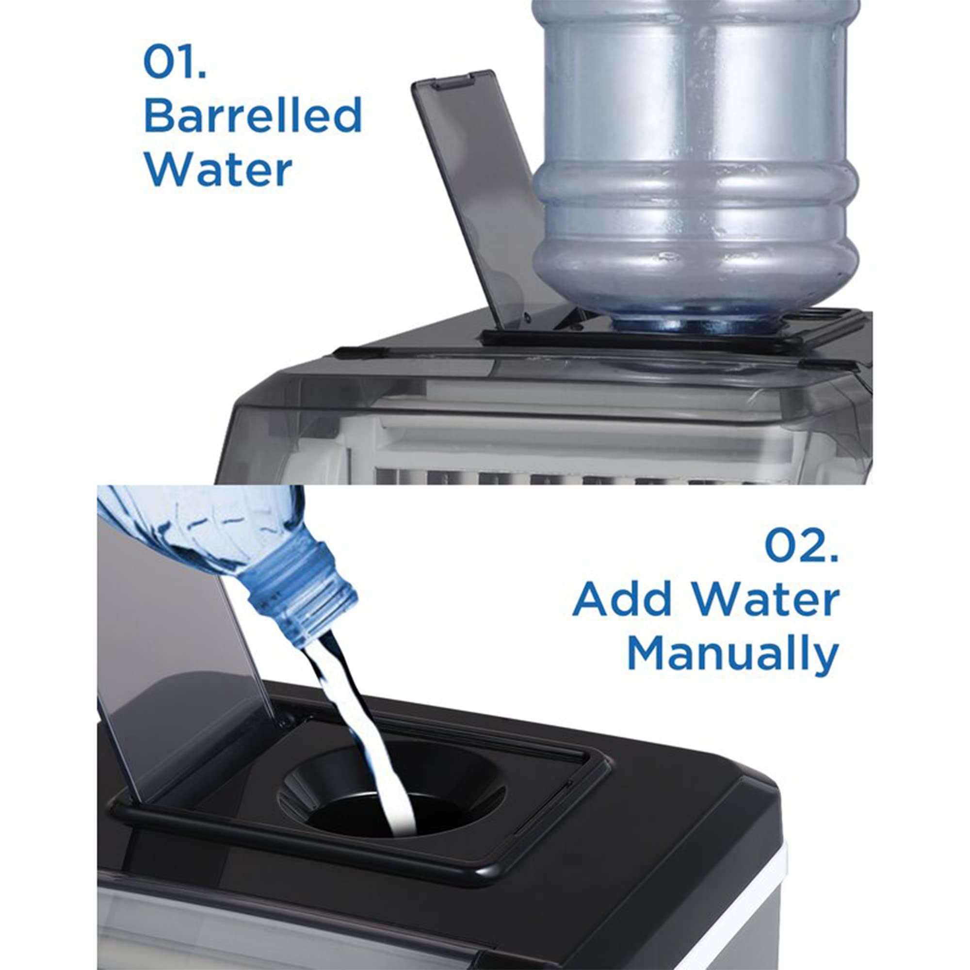 Northair Countertop Ice Maker 1 Gallon Self-Cleaning Square Ice 45lbs Daily Ice Cubes Ready in 20 Minutes with Ice Scoop