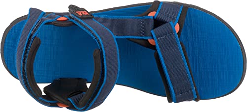 Jack Wolfskin Seven Seas 3 Sandal Hiking Boot, Blue/Orange, 12 US Unisex Big Kid