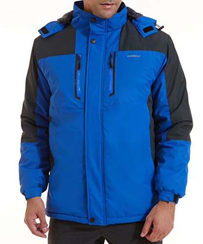 MAGCOMSEN Mens Winter Coats Waterproof Jackets for Men Fleece Jacket Men Warm Ski Jacket Men Snow Jacket Men Snowboarding Jackets Hunting Jackets Raincoats