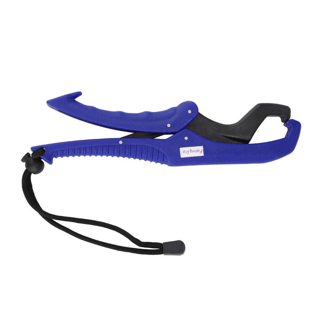 Portable Fish Lip Fish Grip Tool Fish Control Outdoor Fishing Tool 9 Inch Puff Puff Fish (Blue, One Size)