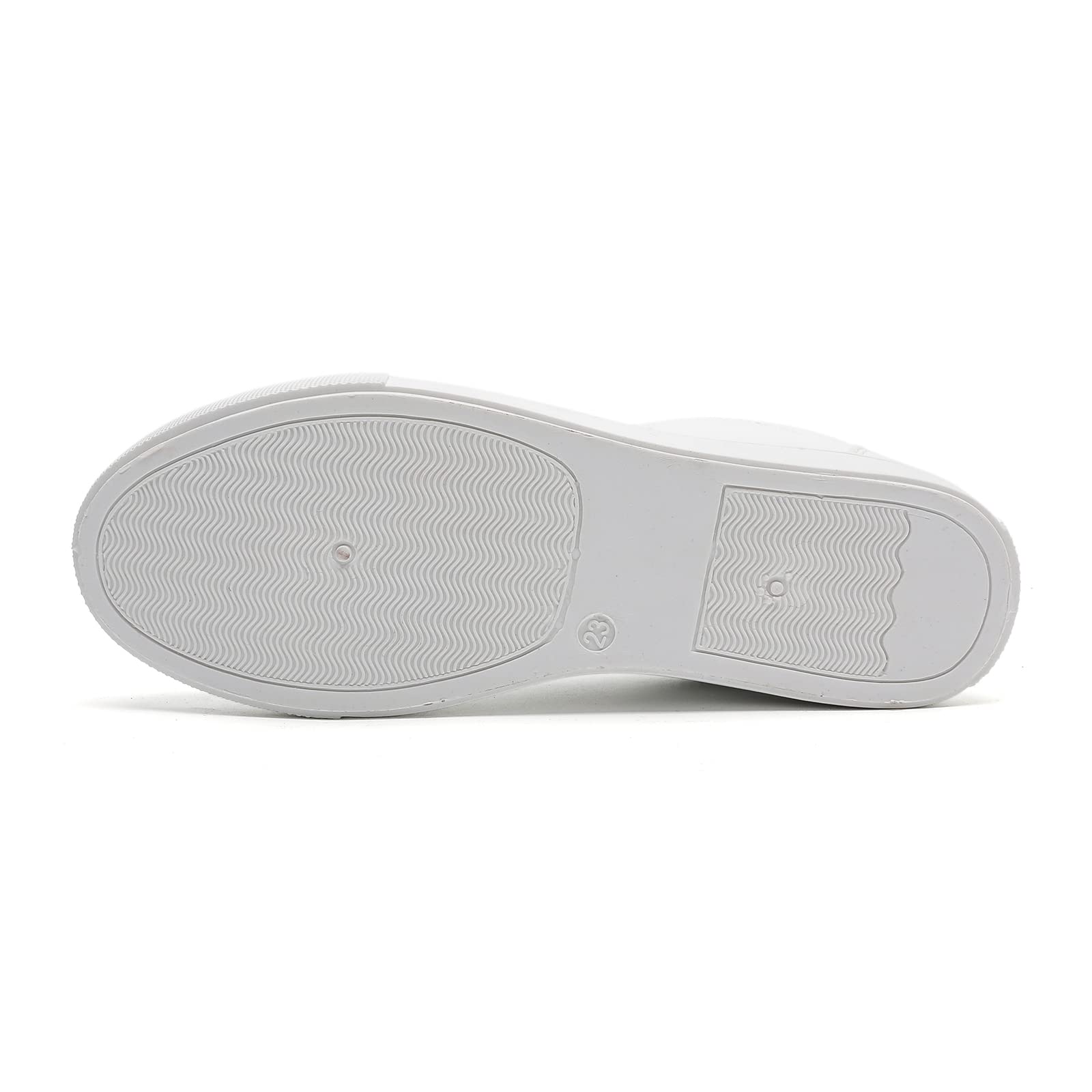 MEMON Women Platform Sneakers White Comfortable Walking Casual Lace Up Fashion Sneakers(ME2305-White-39)