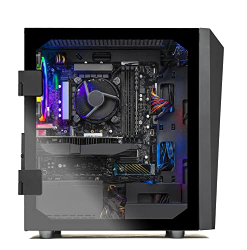 Skytech Blaze II Gaming PC Desktop – Intel Core i5 10400F 2.9 GHz, RTX 3050 (6GB), 500GB NVME SSD, 8G DDR4 3200, 600W Gold PSU, AC Wi-Fi, Windows 10 Home 64-bit