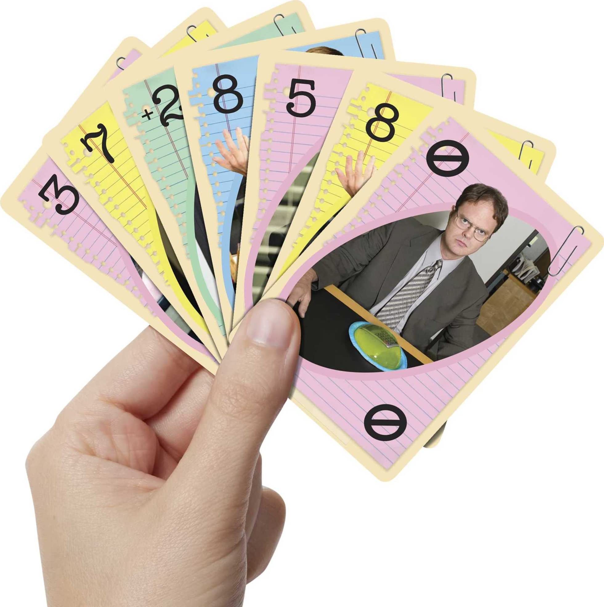 Mattel Games UNO The Office Card Game for Teens & Adults for Family or Game Night with Special Rule for 2-10 Players
