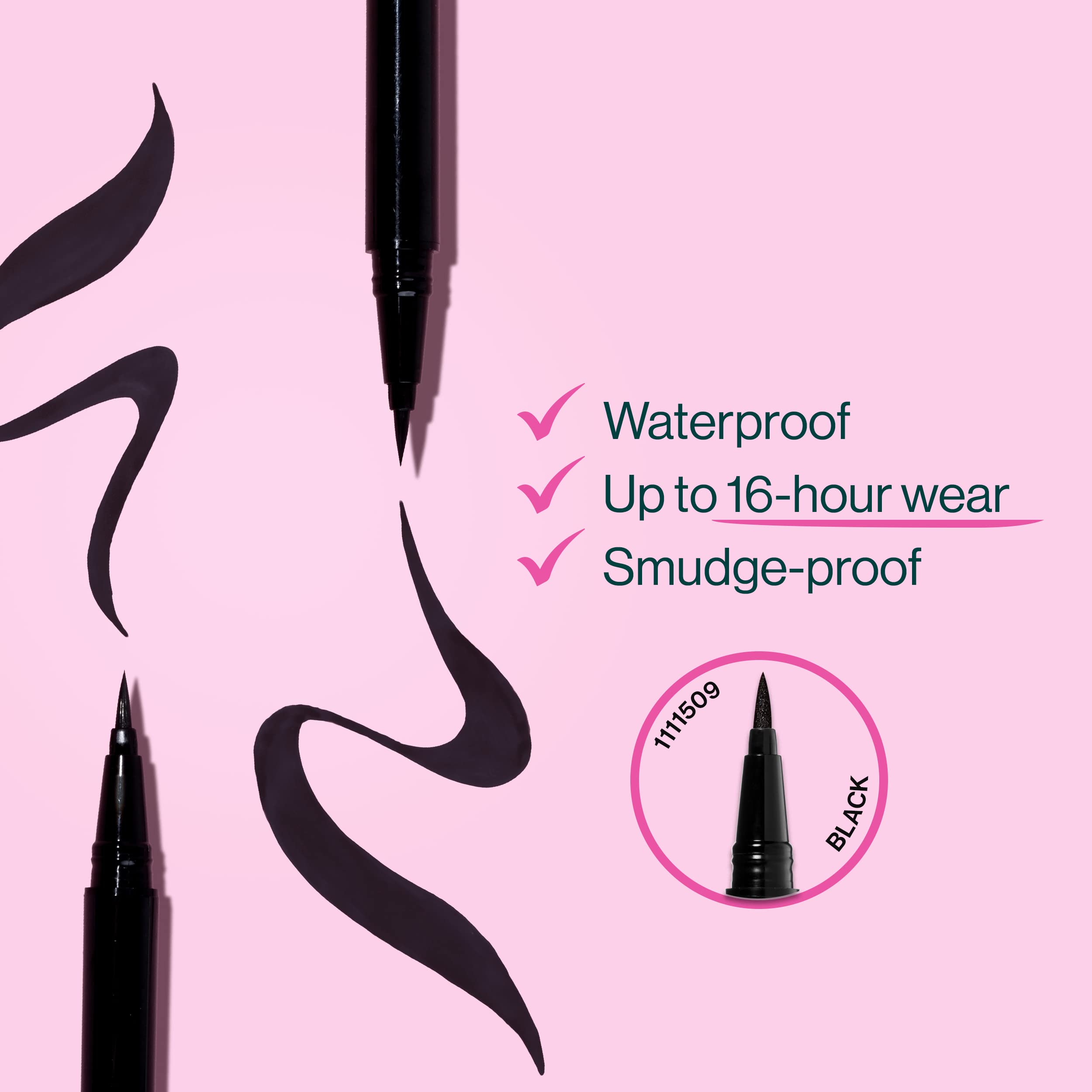 wet n wild Mega Last Breakup Proof Liquid Eyeliner Bundle - Quick Drying, Smudge-Resistant, 16-Hour Wear - Cruelty-Free & Vegan - Black