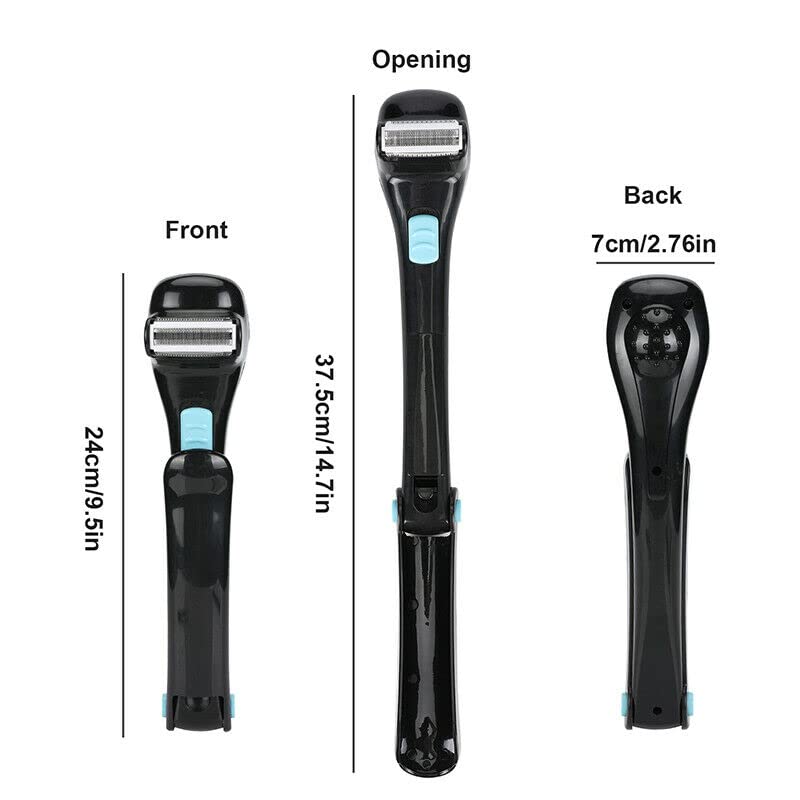 SLEE Electric Men's Back Hair Shaver Remover Body Trimmer Razor Self Groomer Shave