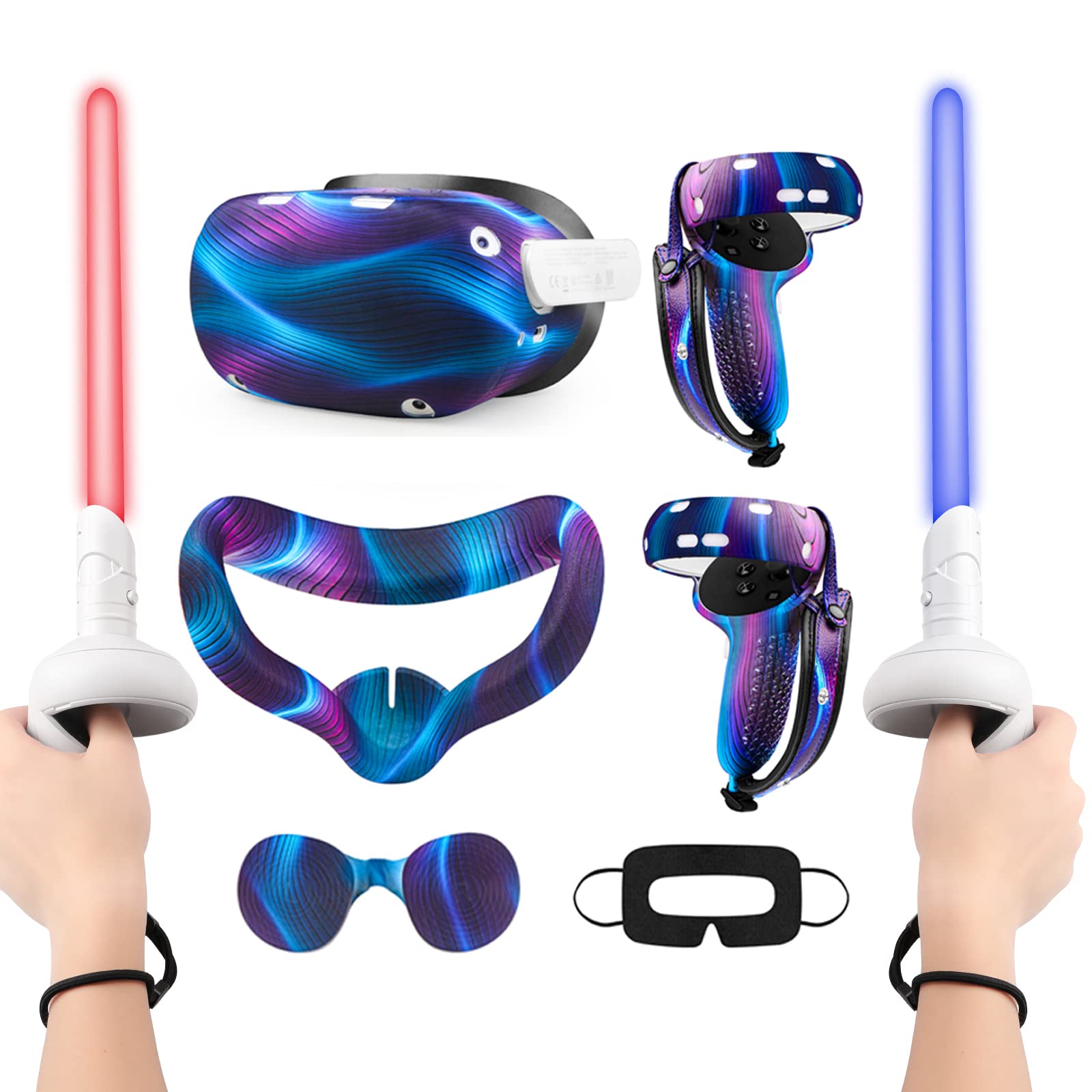 Relohas RGB Lightsaber for Beat Saber and Accessories for Oculus Quest 2