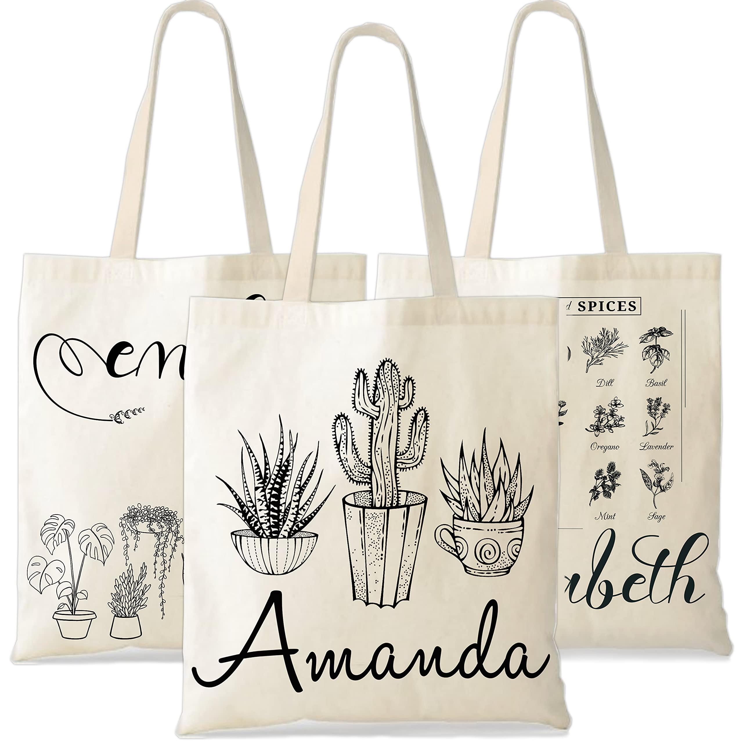 People People Personalized Minimalist Tote Bag for Women w/Name - 9 Design Options Customized Minimal Canvas Reusable Totes Bags Custom Modern Art Shoulder Minimalistic Christmas Gift C1, Beige