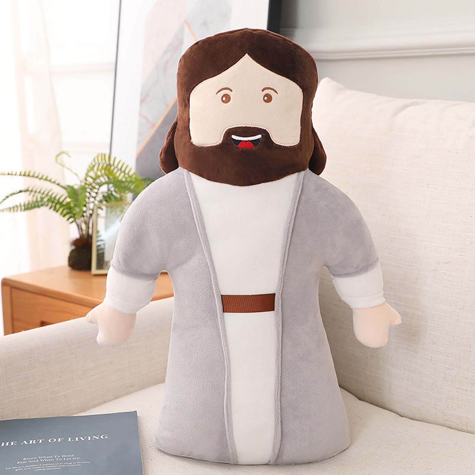 Ponjauk 20" Jesus Plush Toy - Classic Christ Stuffed Doll - Religious Home Christmas Decoration (50cm)