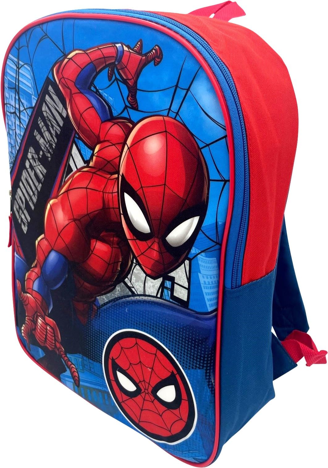 Marvel Spiderman 15" School Bag Backpack (Red-Blue)