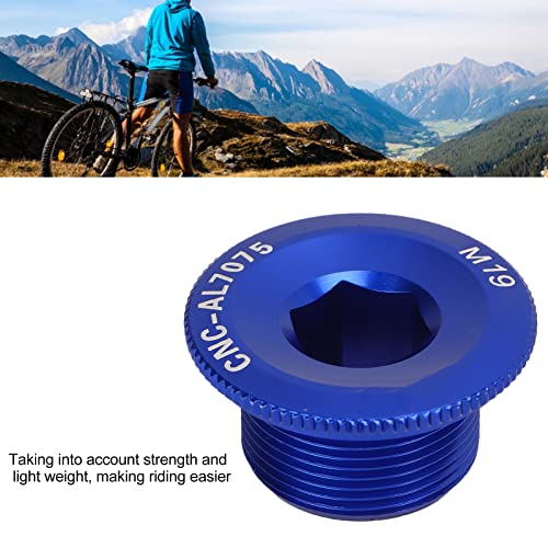 Raguso M19 Crank Screw, Rustproof 3pcs Bike Crank Cover Screws for Road Bikes(Blue)