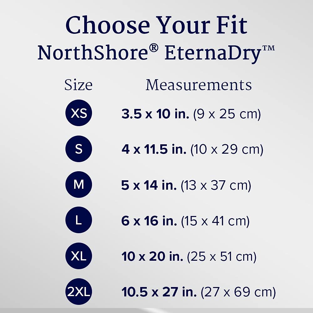 NorthShore Booster Pads for Men and Women with Adhesive, X-Large, Case/72 (6/12s)
