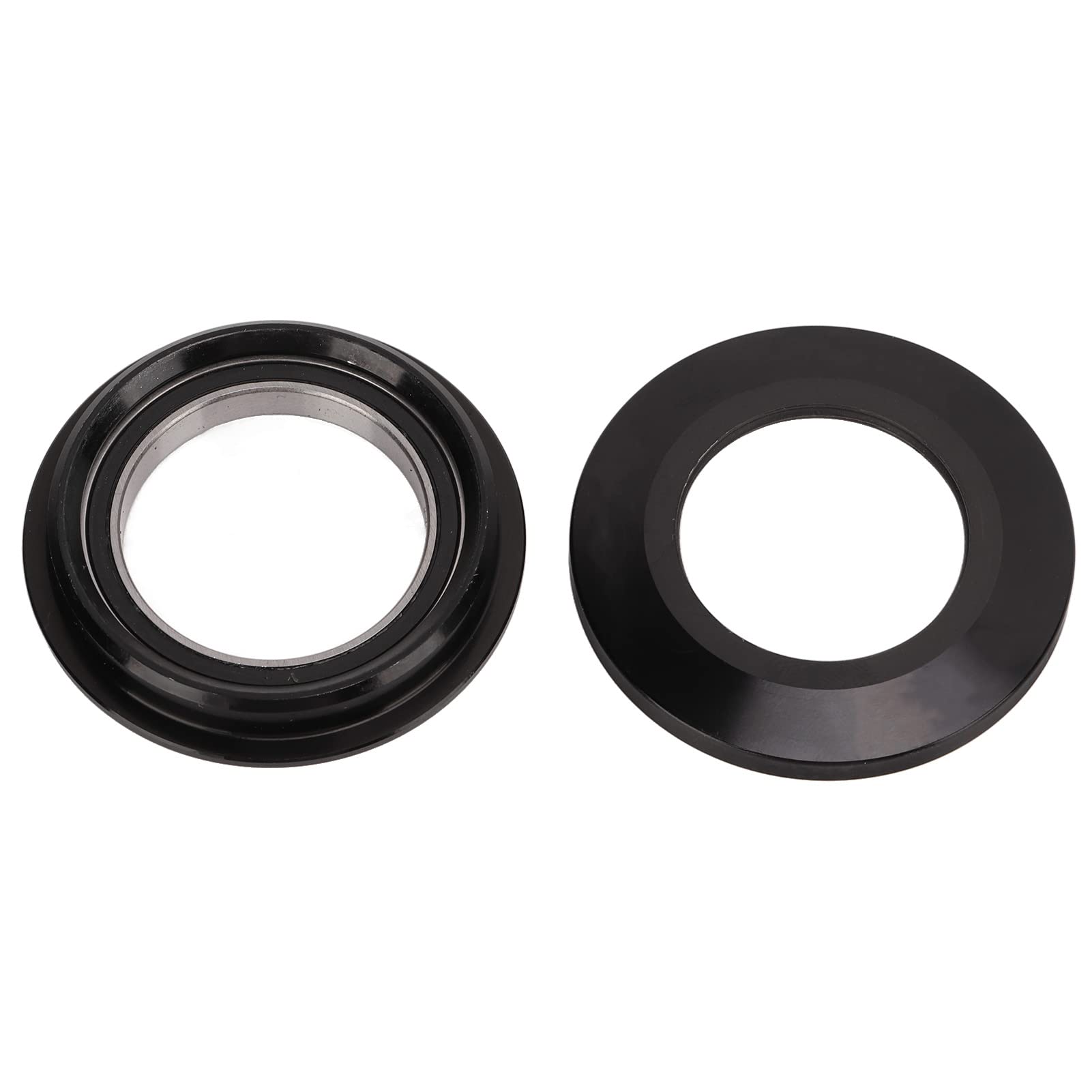 Raguso Road Bike Headset Bearing, Dustproof Anodized Coloring Unobstructed 44‑49.7mm Headset Bearing Bowl Group CNC Process Aluminum Alloy for Bicycle