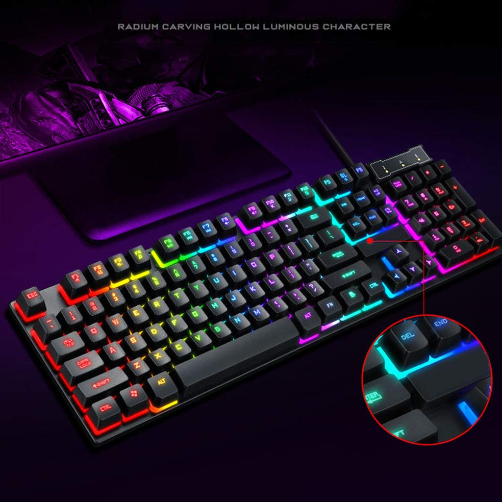 unband User USB Wired Gaming Keyboard 104 Key Mechanical Gamer Keyboard