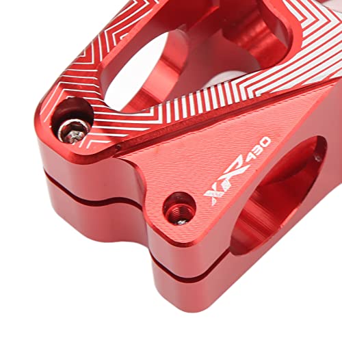 Raguso Aluminum Short Handlebar Stem, Road Bike Stem Simple Installation Non Slip Comfortable Ride Widely Used for Replacement(Red)