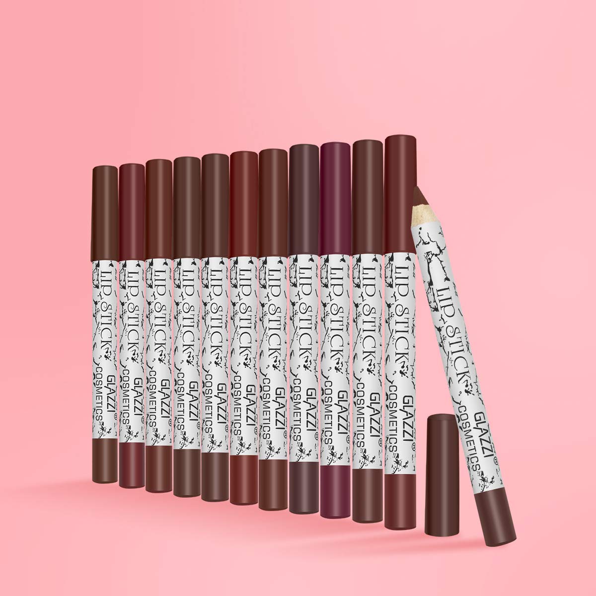 NICEFACE Lip Liner Pencil Set,12 Color Matt Smooth Waterproof lip pencil set lip pencil set, Natural Long Lasting Makeup Lip Liners