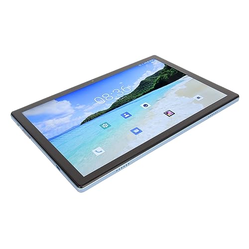 MAVIS LAVEN 10.1in Tablet, USB C Fast Charging Expandable Memory 8G RAM 256G ROM 2 Speakers 100‑240V 2 in 1 Tablet 8 Core for Travel (US Plug)
