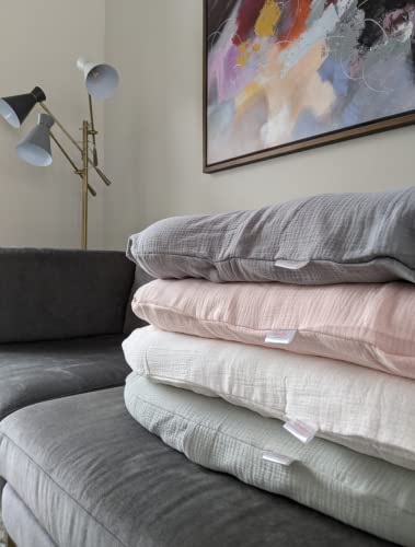 NoomiNest Baby Lounger Cover ONLY | 100% Muslin Cotton (Pure White)