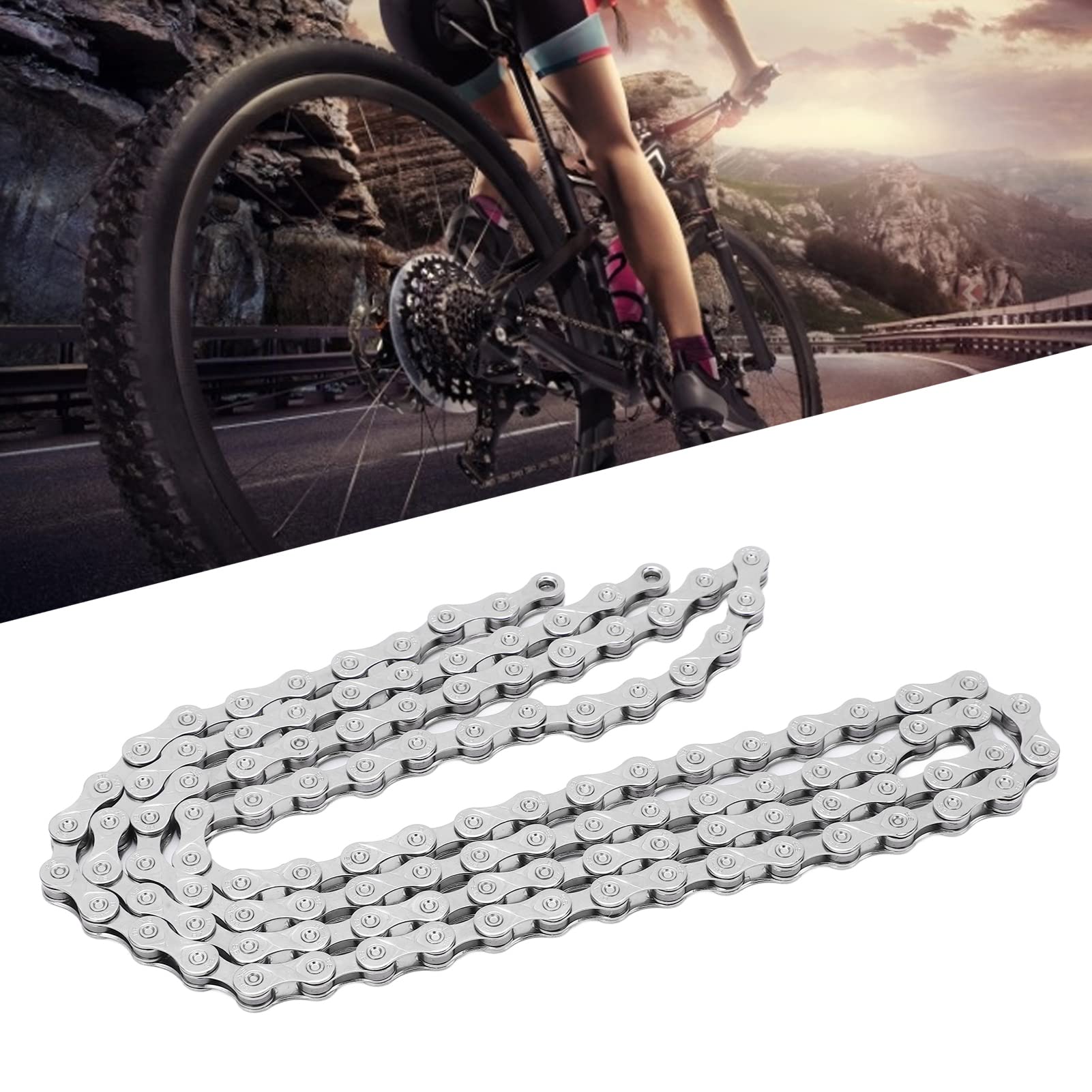 Naroote Bike Accessories, Compact Stable Reliable Bicycle Chain Portable for Cycling for Bicycle