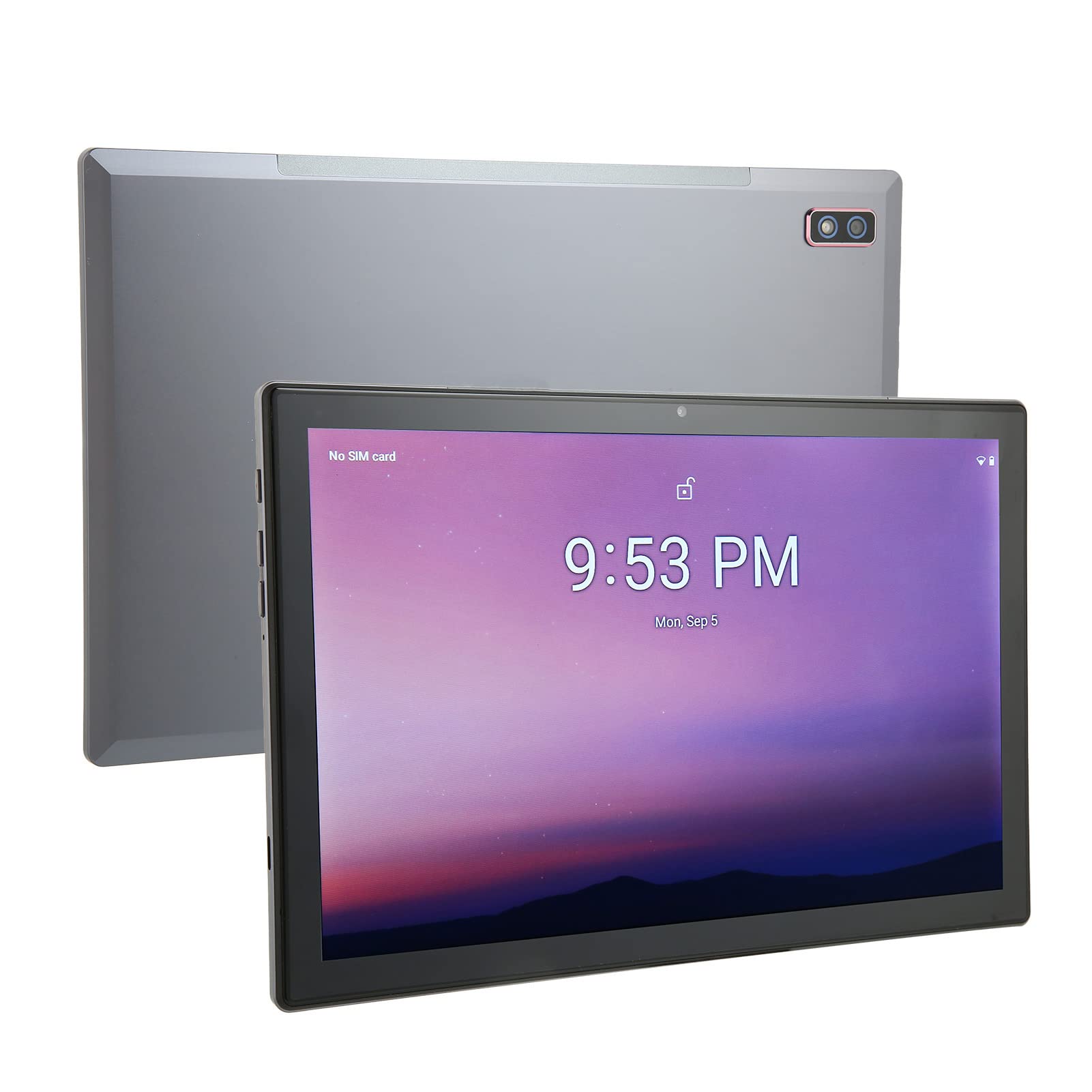 MAVIS LAVEN 4G LTE Tablet, 100‑240V 4GB 64GB 10.1 Inch Tablet Octa Core Dark Gray for Study (US Plug)