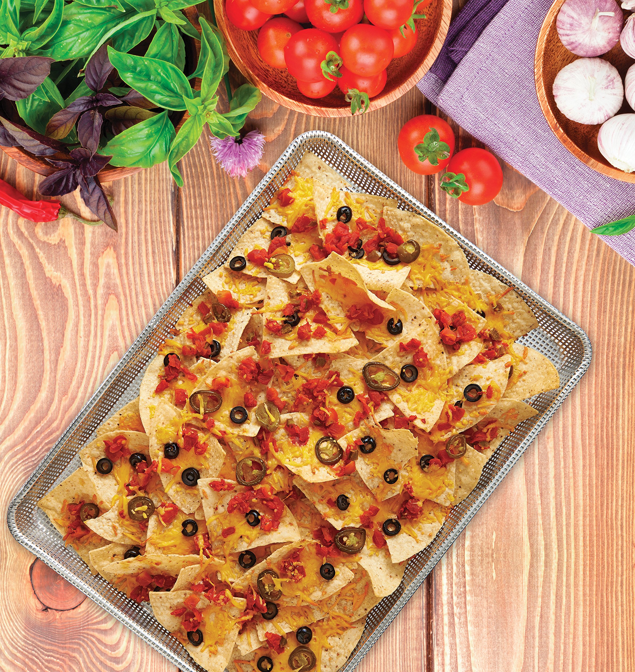 Mrs. Anderson’s Baking Non-Stick Crisping Pan, US Half Size, BPA Free, PFOA Free, 13-Inches x 18-Inches