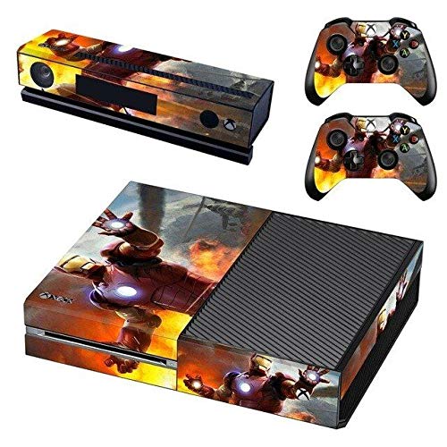 okanhyeu Protective Vinyl Skin Decal Cover for Xbox One Console Wrap Sticker Skins with Two Free Wireless Controller Decals super hero
