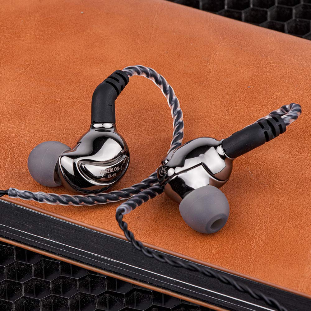 Linsoul BLON BL05S HiFi 10mm Carbon Diaphragm Dynamic Driver in-Ear Earphone IEM with 0.78mm 2pin Detachable Cable (with mic, BL05S-Green)