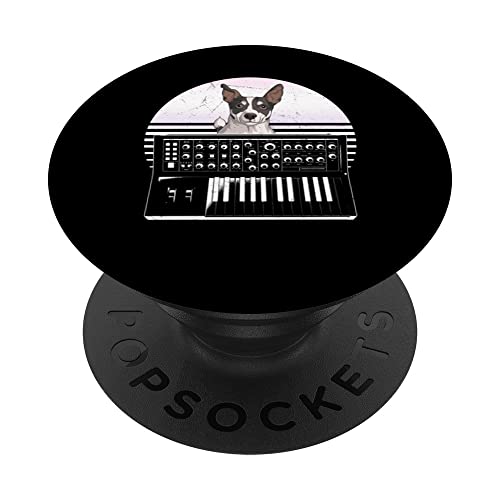 Jack Russell Terrier Dog Modular Synthesizer Keyboard PopSockets Swappable PopGrip