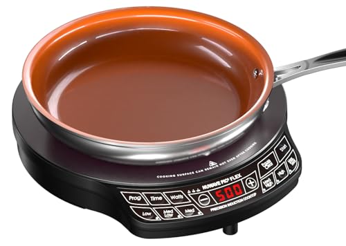 Nuwave PIC Flex Compact, Portable, Powerful Induction Cooktop With 9-inch Duralon Healthy Ceramic Non-Stick Fry Pan