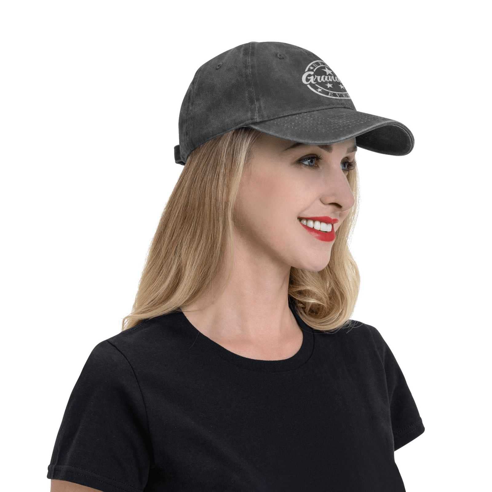 Presents for Women,Best Grandpa Ever Baseball Cap,40th Birthday Gift Ideas for Men,Adjustable Baseball Trucker Cap Black
