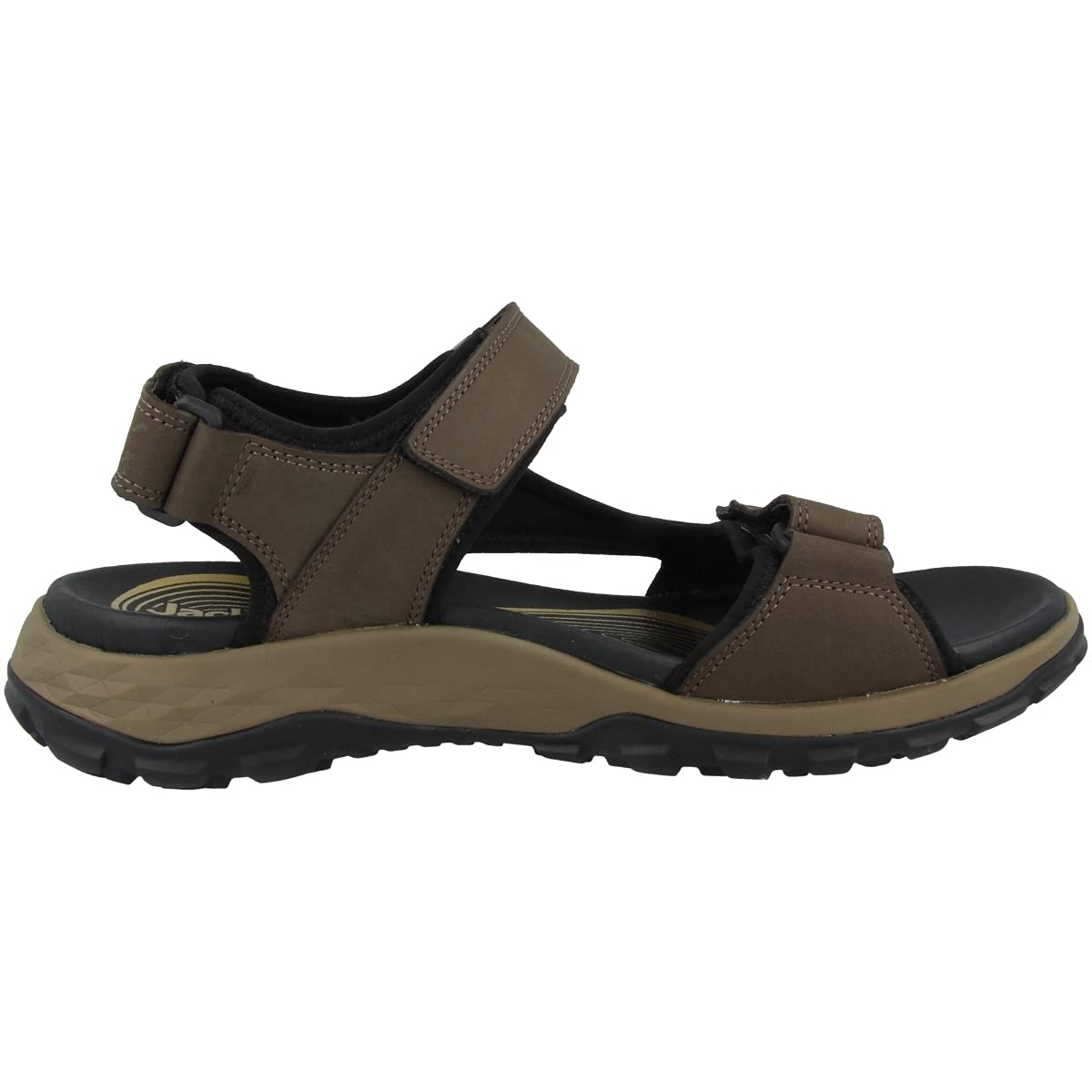 Jack Wolfskin Men's Rocky Path Hiking Sandal Boot, Brown Dark Brown Black, 13