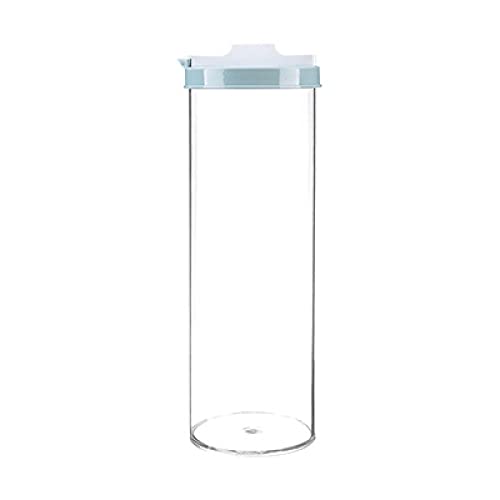 MYLFL Kitchen Storage Box Creative Storage jar Sealed Storage Noodles Kitchen Hanging Noodle Storage Box Round Pasta Storage Bucket Blue