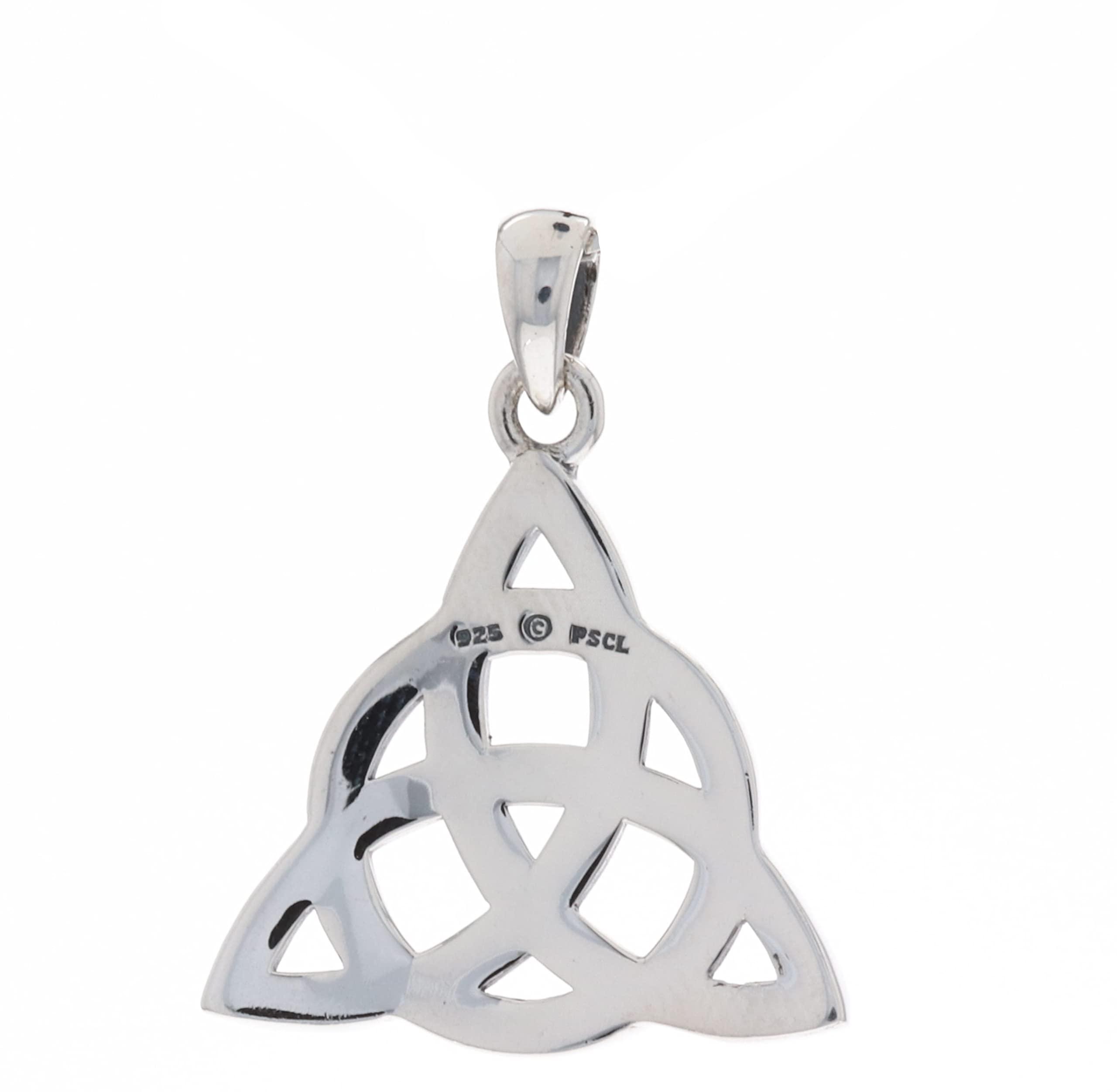 Jewelry Trends Sterling Silver Celtic Triquetra Circle of Life Pendant