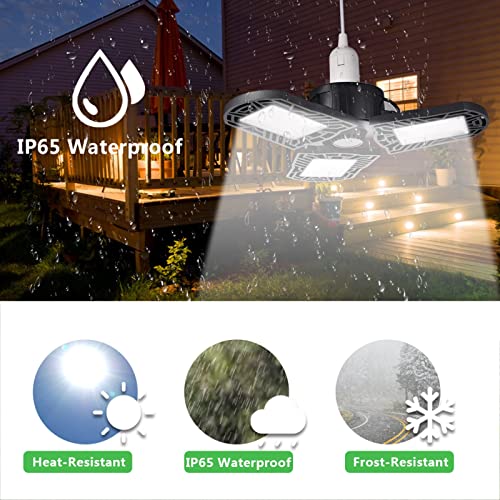 URBERY Bright Led Garage Light, Garage Lights Ceiling Led, Three Glow Light for Garage, Workshop 8 Pack