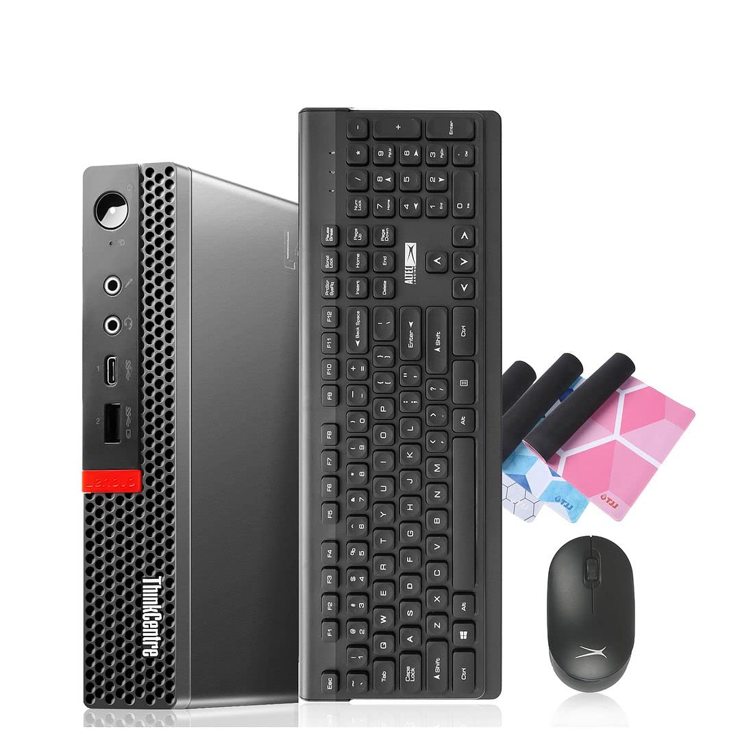 Lenovo Mini PC Windows 11 Pro ThinkCentre Tiny M920q Micro Computer Desktop, Intel i5-8600T 16GB RAM 256GB NVMe M.2 SSD+New 1TB Solid State Drive,AX210 Wi-Fi 6E Bluetooth HDMI Type-C (Renewed)