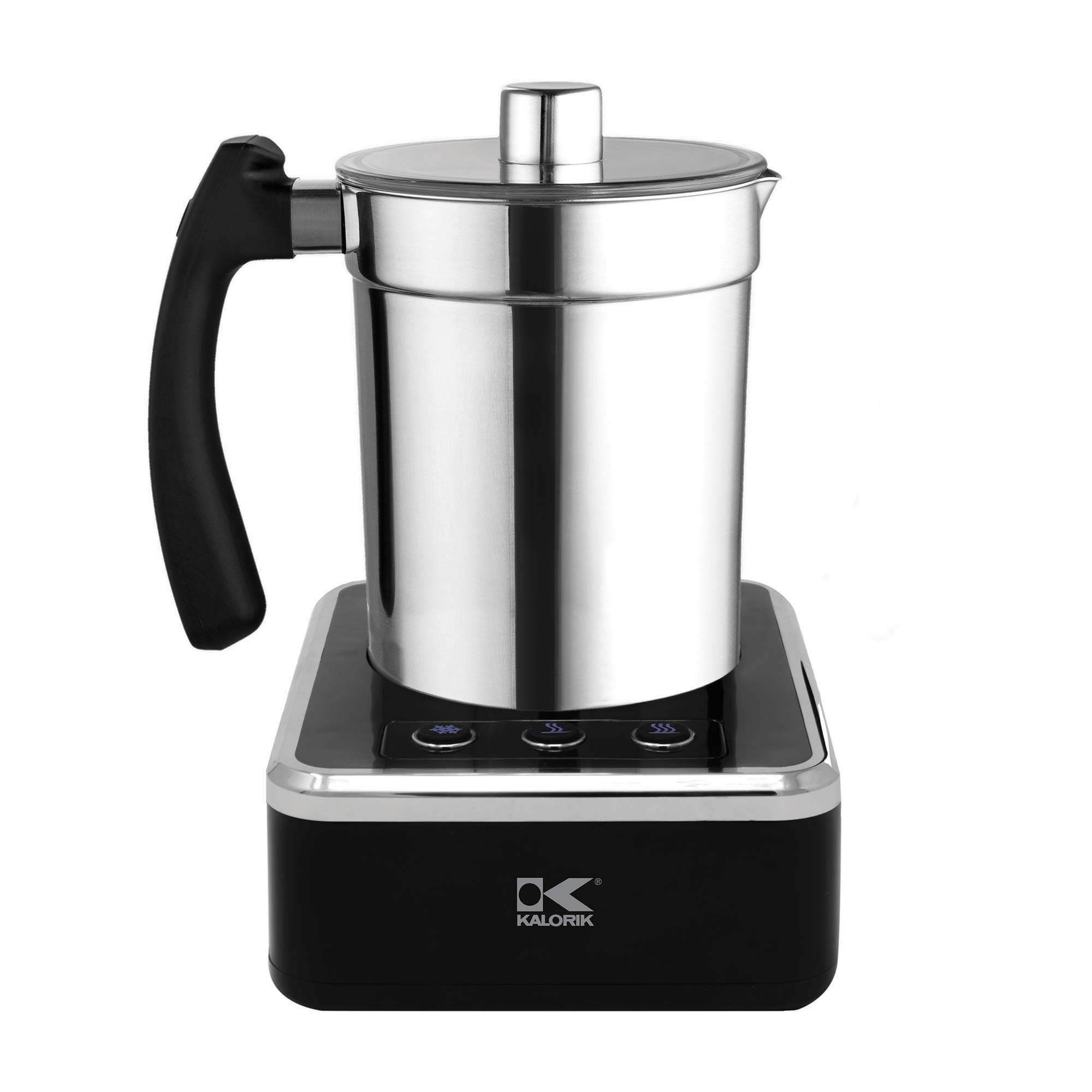 Kalorik Black and Stainless Steel Milk Frother