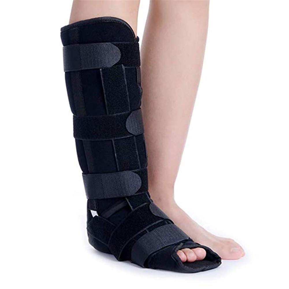 JJZXPJ Foot Drop Brace，Ankle Splint Breathable Adjustable Plantar Fasciitis Night Splint Ankle Support Brace for Sprains, Strains, Post-Op Cast Support and Injury Protection (Size : L)