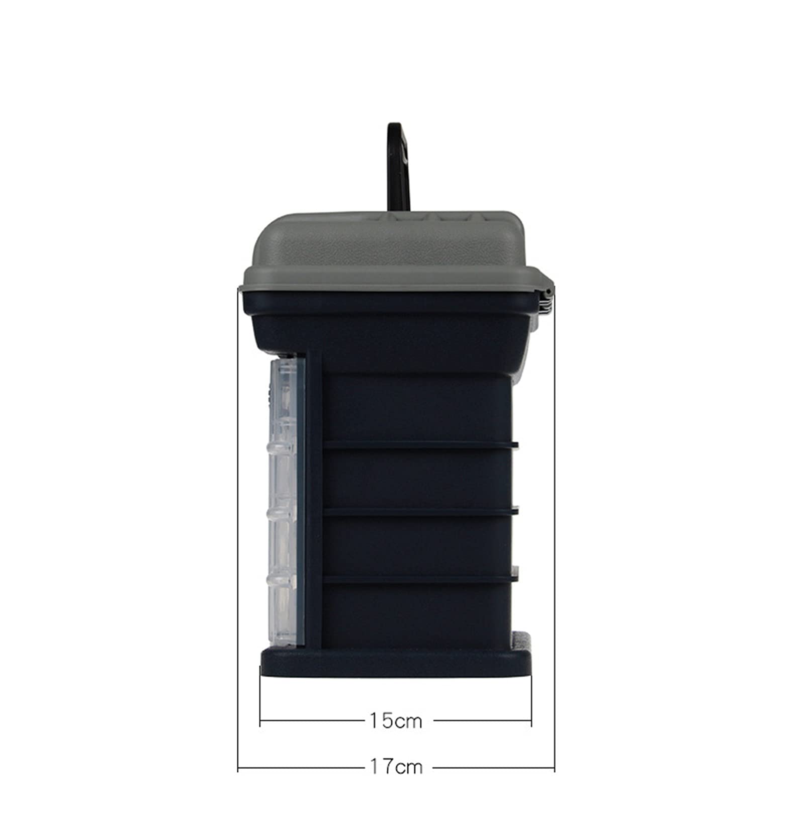 Multifunction Tackle Storage Box Fishing Gear Portable Storage Box 5 Layers Handheld Fishing Case High Strength ABS Plastic Fishing Accessories Tackle Tool Box Excellent waterproof performance