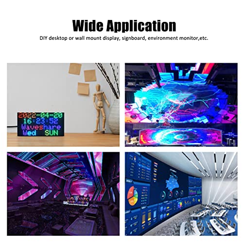 VINGVO RGB LED Matrix Panel, 2.5mm Pitch, 64x32, 3.1 Wide Digital LED Module, Full Color for Display