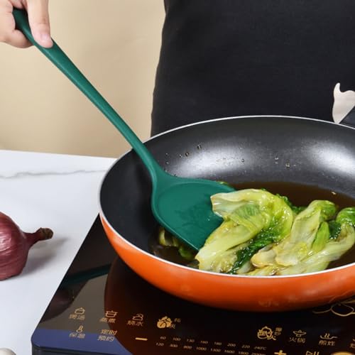 Kitchen Utensils, 5-Piece Silicone Cooking Set, Heat-Resistant Silicone Kitchen Utensils, Non Stick Cookware, Including Spatula, Spatula, Fence, Soup Spoon, Rice Spoon