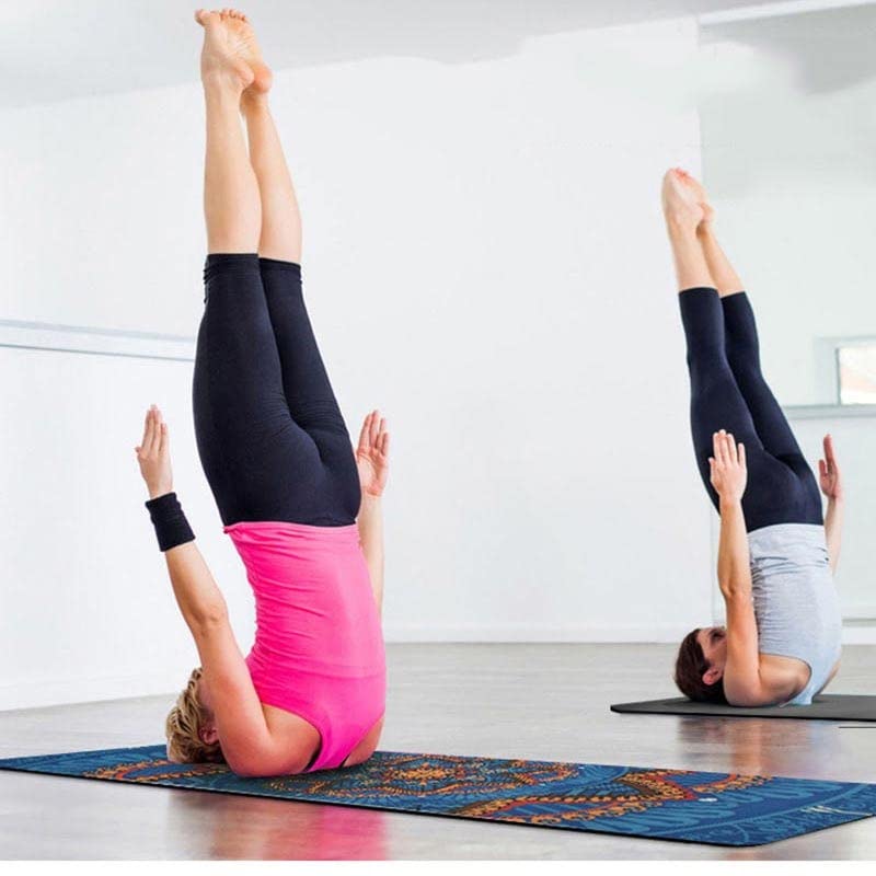 N/A 5.5 MM Suede TPE Yoga Mat Pad Non-Slip Slimming Exercise Fitness Gymnastics Mat (Color : A)