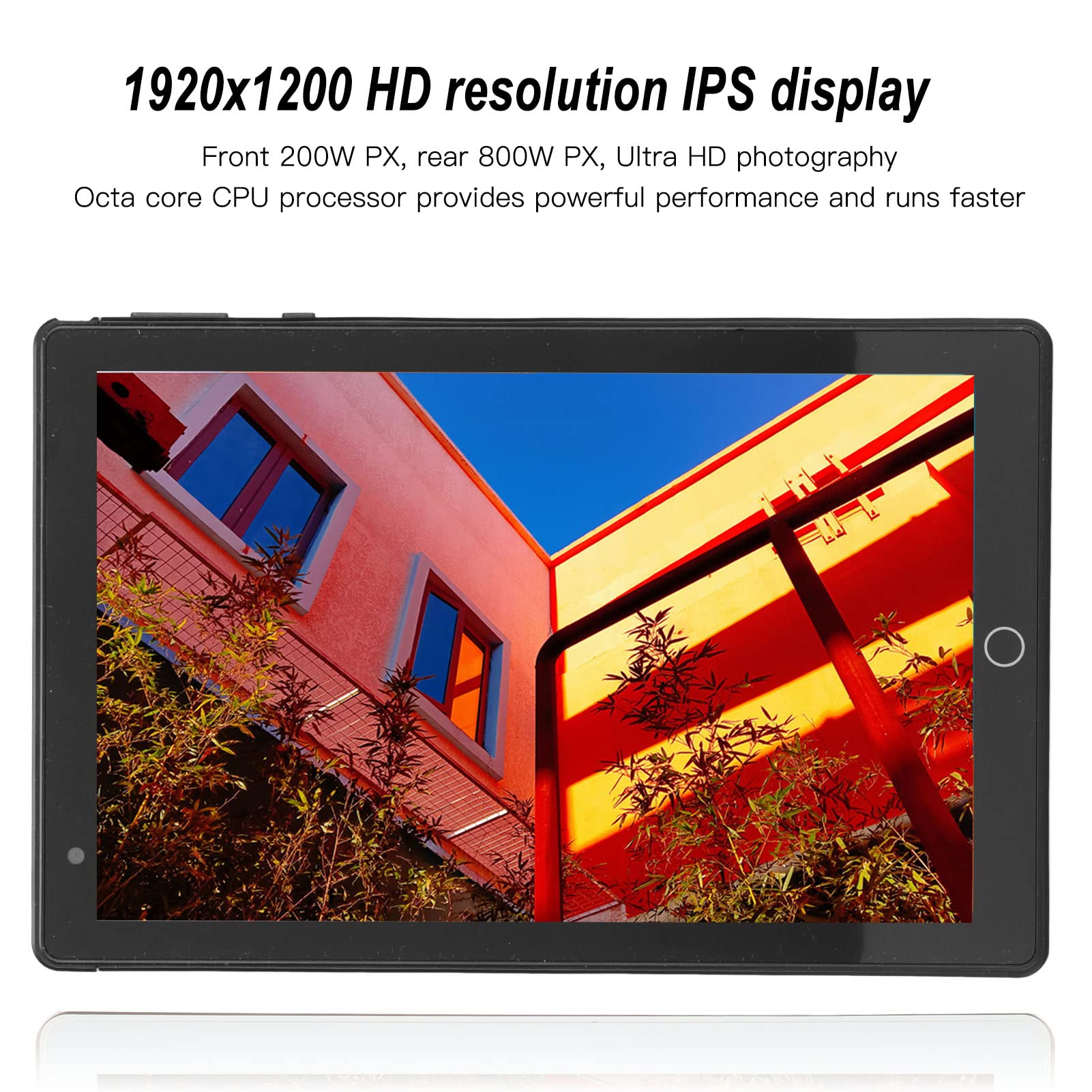 Tablet PC, Call Tablet Expandable up to 128GB Dual Camera 1920 x 1200 IPS 4GB RAM 64GB ROM Black for 10.0 US Plug