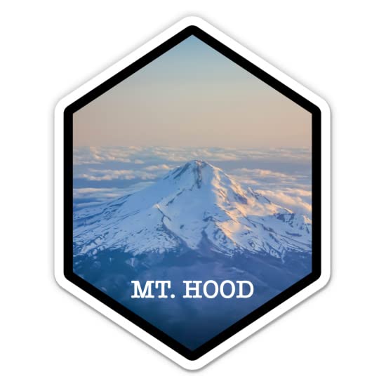 Squiddy Mount Hood Oregon - Vinyl Sticker for Car, Laptop, Notebook (5" high)