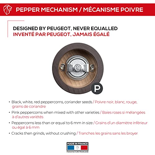 Peugeot 870422/1 Paris Classic 9-Inch Pepper Mill, Chocolate