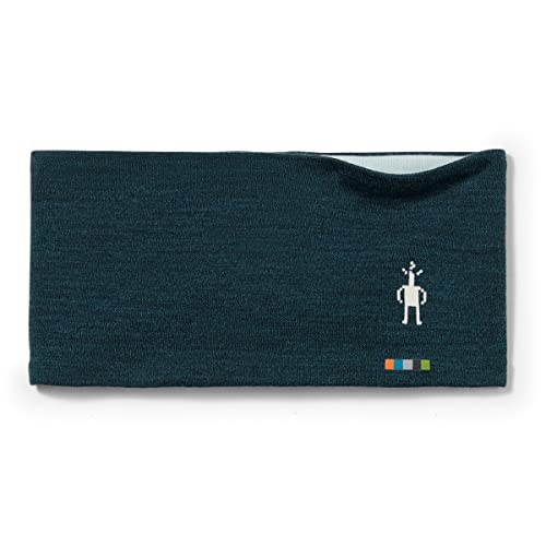 Smartwool Thermal Merino Reversible Headband | Merino Wool Sweatband For Men and Women, Twilight Blue Heather, One Size